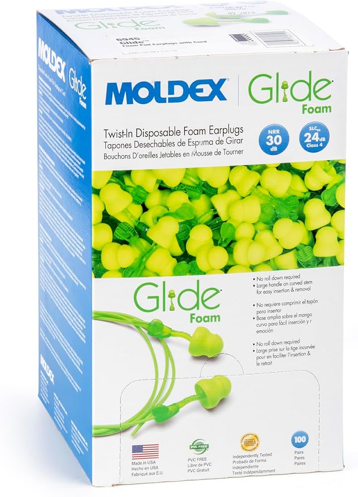 Moldex Glide® 6940 Foam No Roll Twist-In Earplugs – Uncorded 200 plugs ...