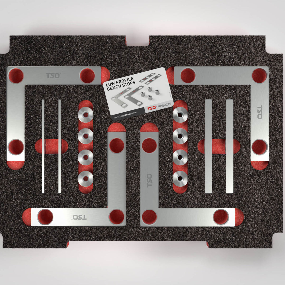 TSO Products Complete Bench Stop Bundle (Ultra Low & Low Profile Stops ...
