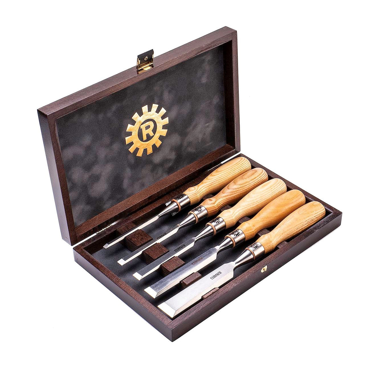Narex Richter Cryogenic Bevelled Edge Cabinet Chisels In Wooden Case ...