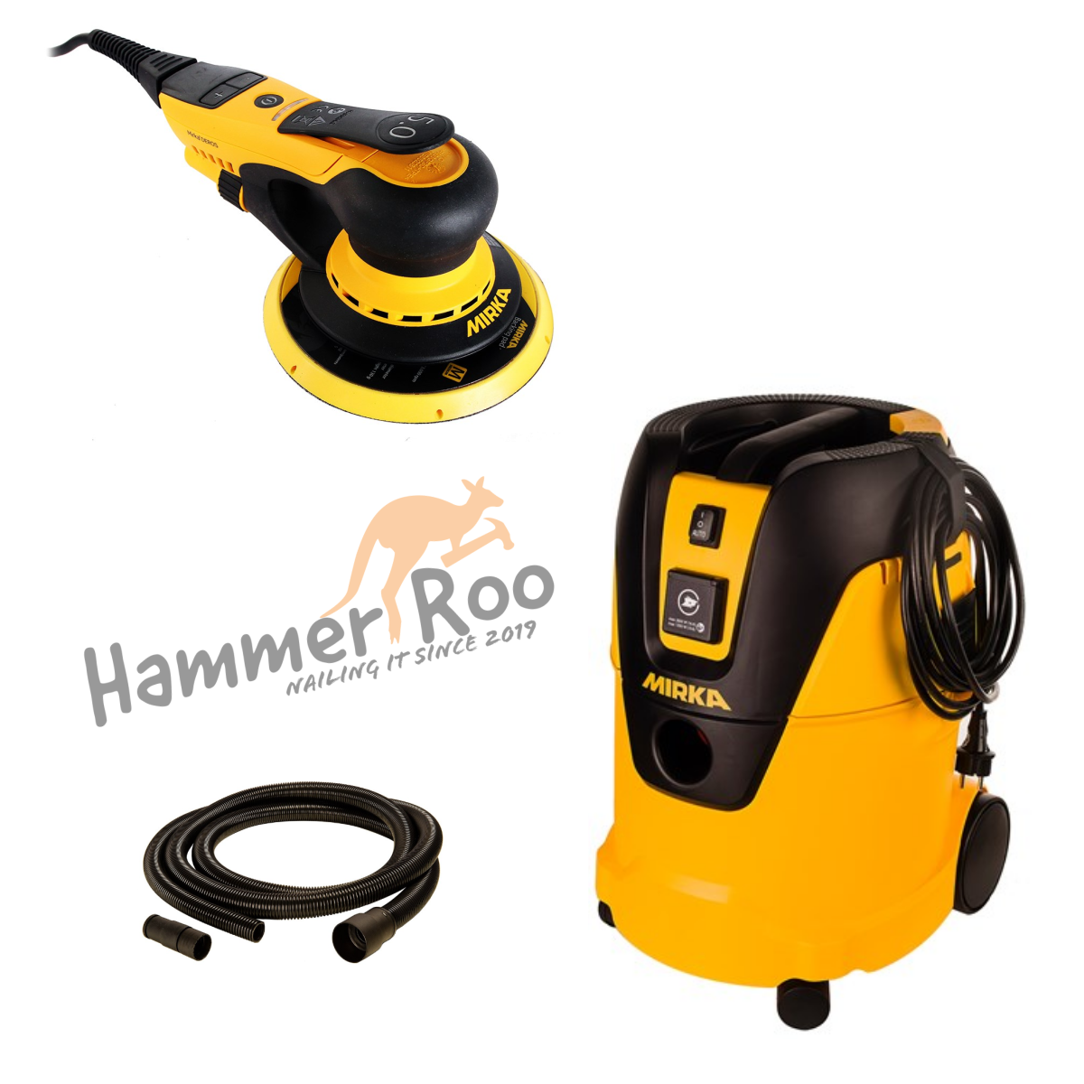 Mirka Sanding Kit - Deros 2 in 1 Kit + 1025L Dust Extractor SPECIAL ...